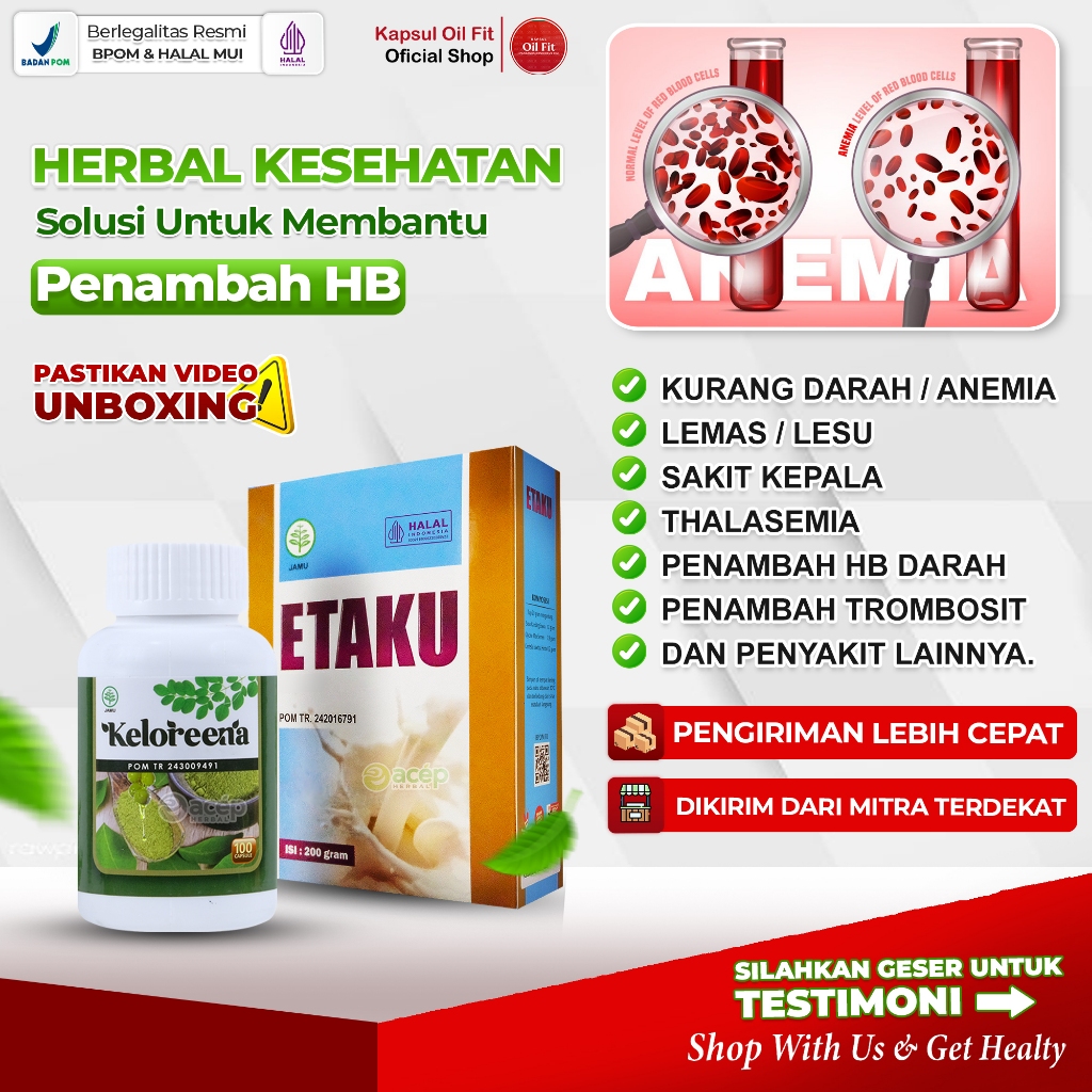 Jual Obat Penambah Darah - HB Rendah Thalasemia Anemia Kurang Darah ...