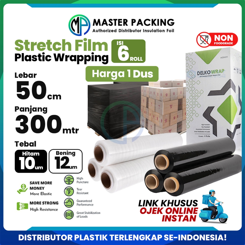 Jual Plastik Wrapping Barang / Stretch Film 50cm x 300meter Harga Per ...