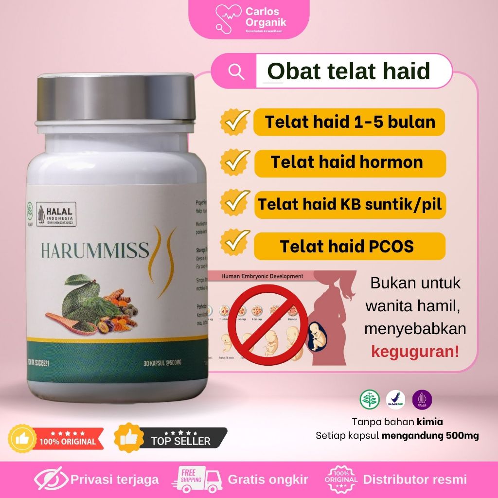 Jual HARUMMISS Obat Telat Dateng Bulan Keputihan Abnormal Perapat missV ...