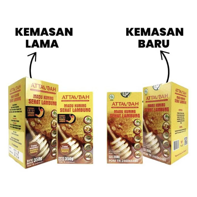 Jual Madu Kuning Sehat Lambung Attaubah Asli Original 100% | Shopee ...