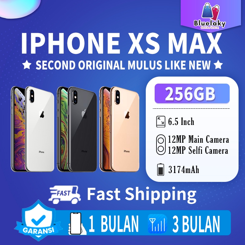 Jual iPhone Xs Max 256GB Second Original100% EX-INTER 6.5“OLD-Ori ...