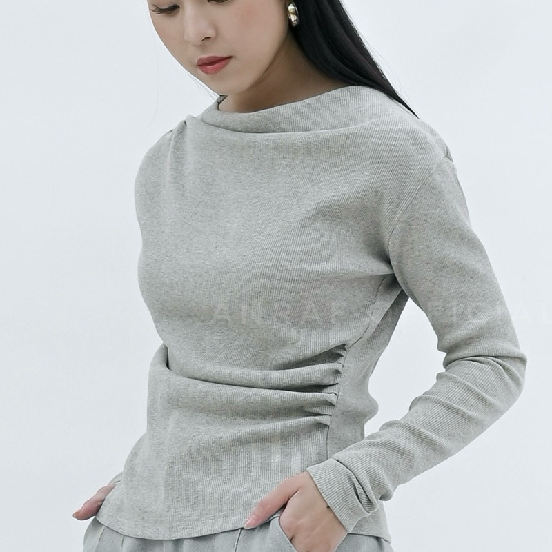 Jual HIMA TOP | Atasan Knit Wanita Korean Top Baju Knit Wanita Lengan Panjang Basic Long Sleeve ...