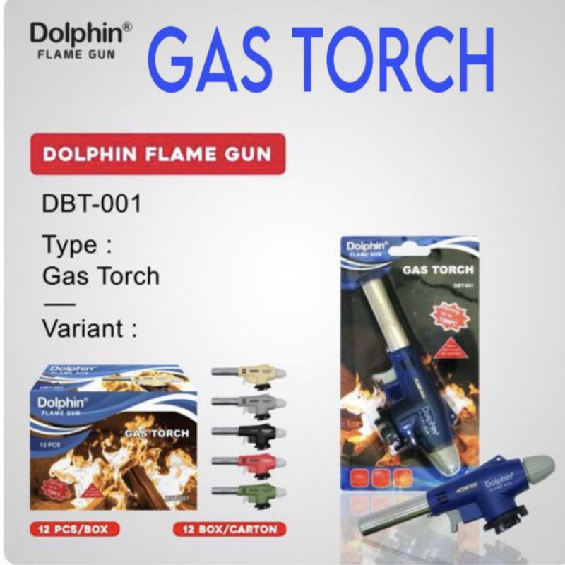 Jual Frame Gun Gas torch portable Dolphin DBT-001 / kepala gas torch ...