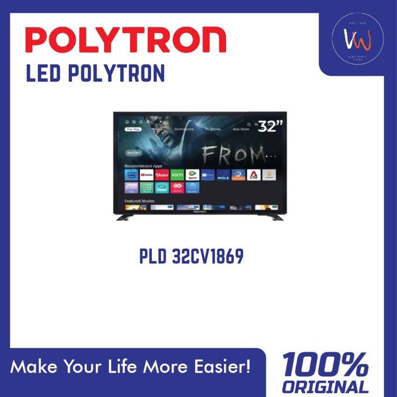 Jual LED Polytron PLD-32CV1869 / LED Smart Tv 32inch Digital | Shopee Indonesia