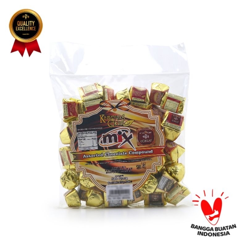 Jual COKLAT MIX CURAH 500 (Original,Milk,Crispy,Dark 67%) | Shopee ...