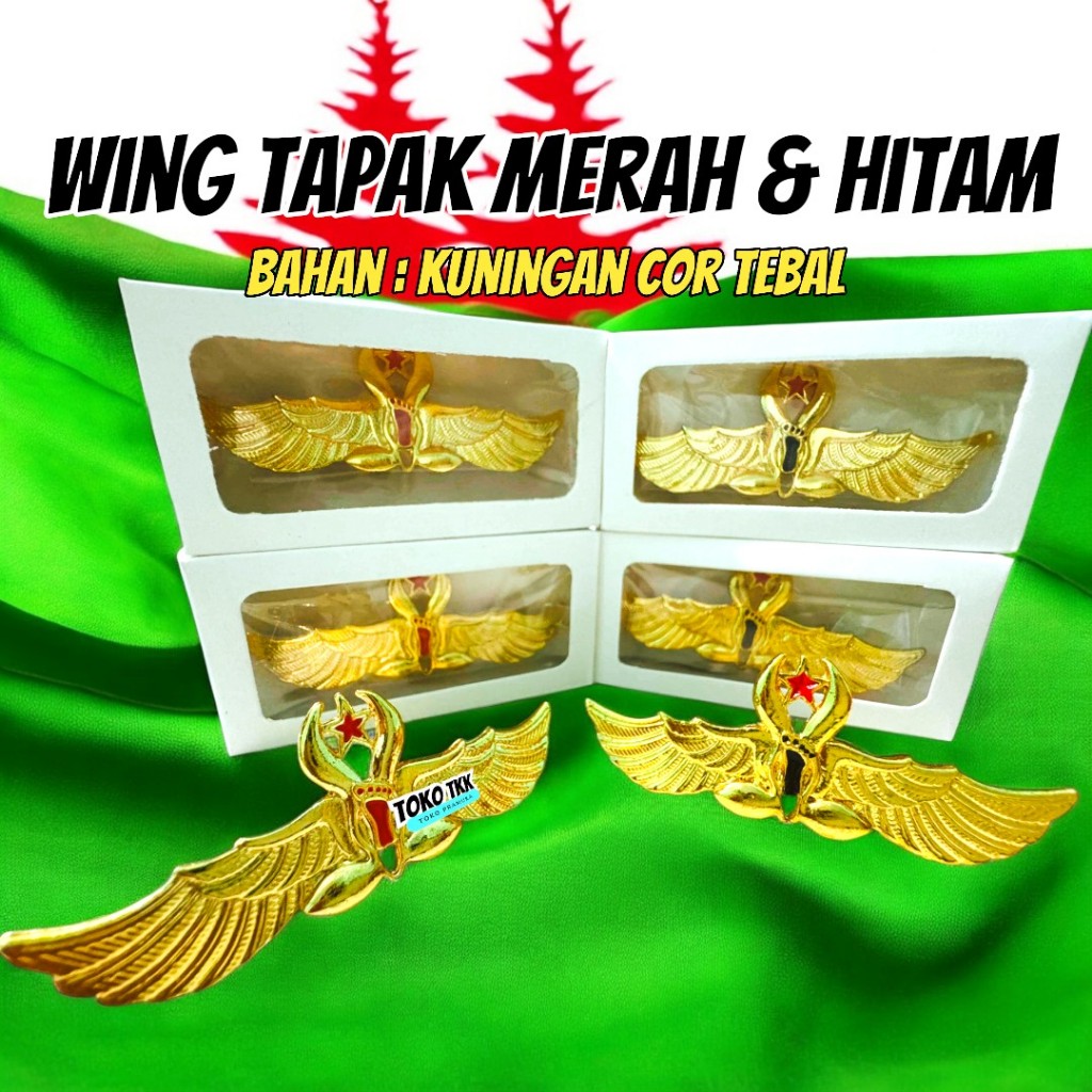 Jual Wing Pramuka / wing tapak merah / wing tapak hitam kuningan cor ...