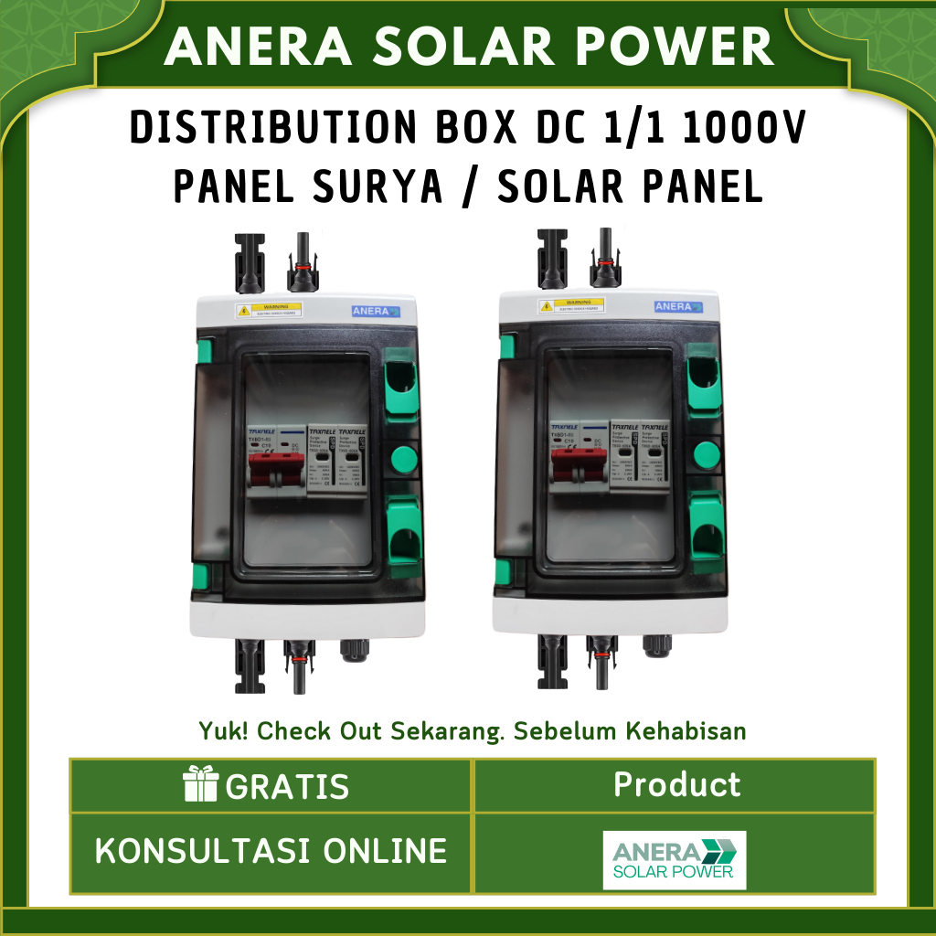 Jual Distribution Box DC 1/1 Panel Surya Combiner Box Solar Panel ...