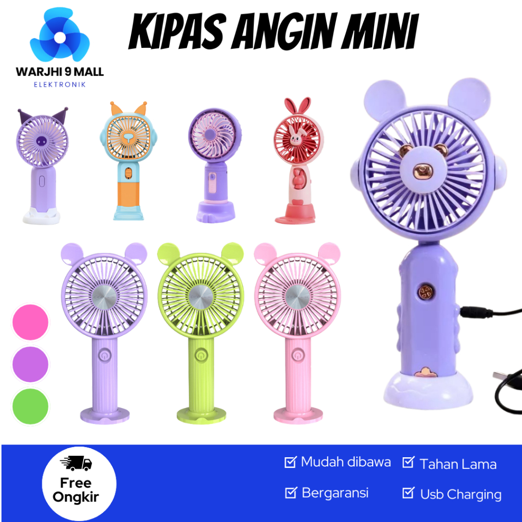 Jual Kipas Angin Mini Kipas Portable USB & Rechargeable Kipas Portabel ...