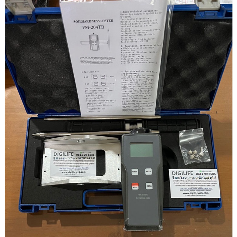 Jual Soil Hardness Tester FM204TR Kekerasan Tanah Landtek FM-204TR ...