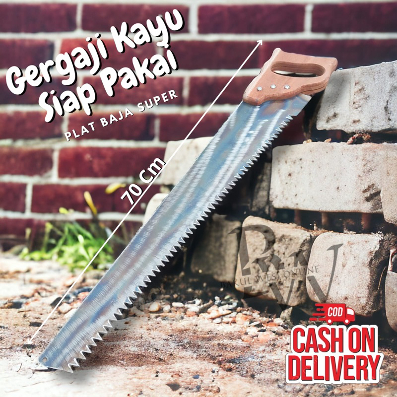 Jual Gergaji Kayu Super Panjang 70 Cm Asli Baja Selendang - Gergaji ...