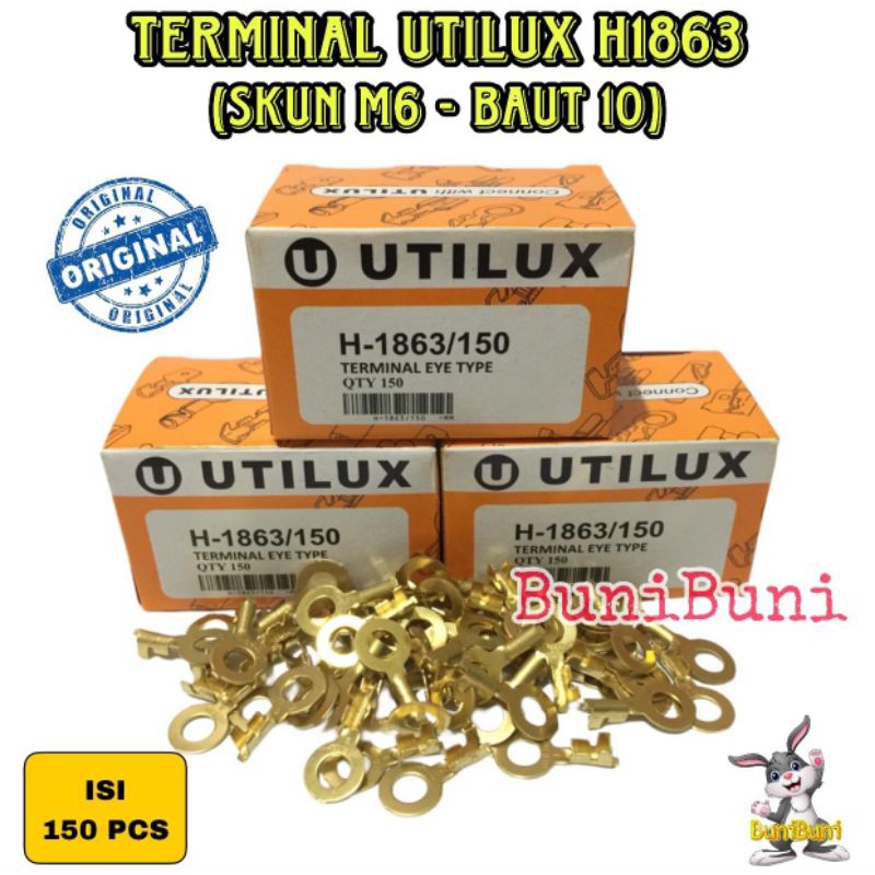 Jual TERMINAL / SKUN UTILUX H 1863 Ring M6 Ukuran Baut 10 / Diameter ...