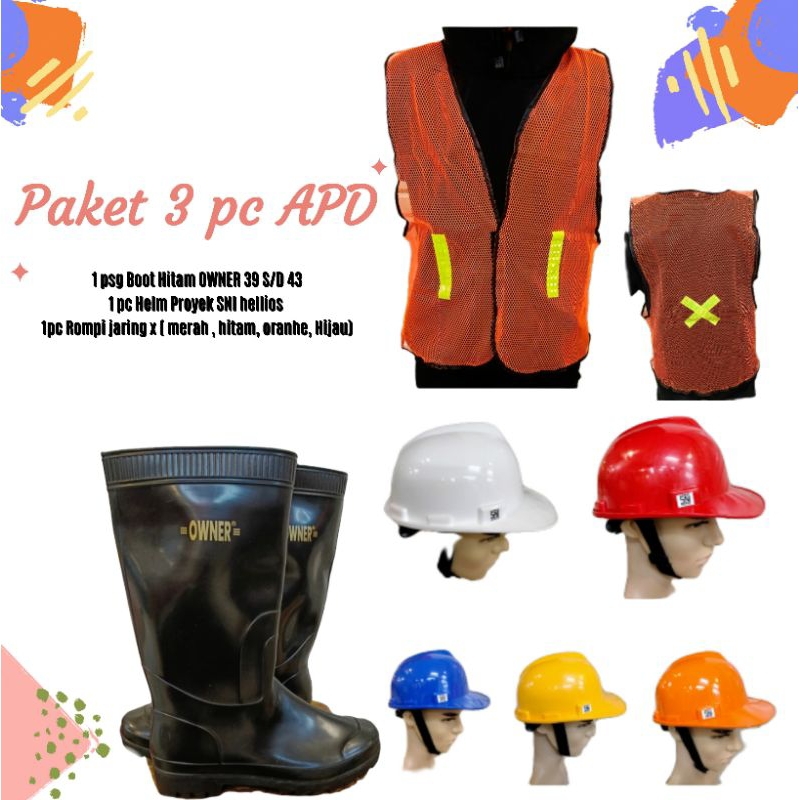 Jual paket helm proyek/set APD | Shopee Indonesia