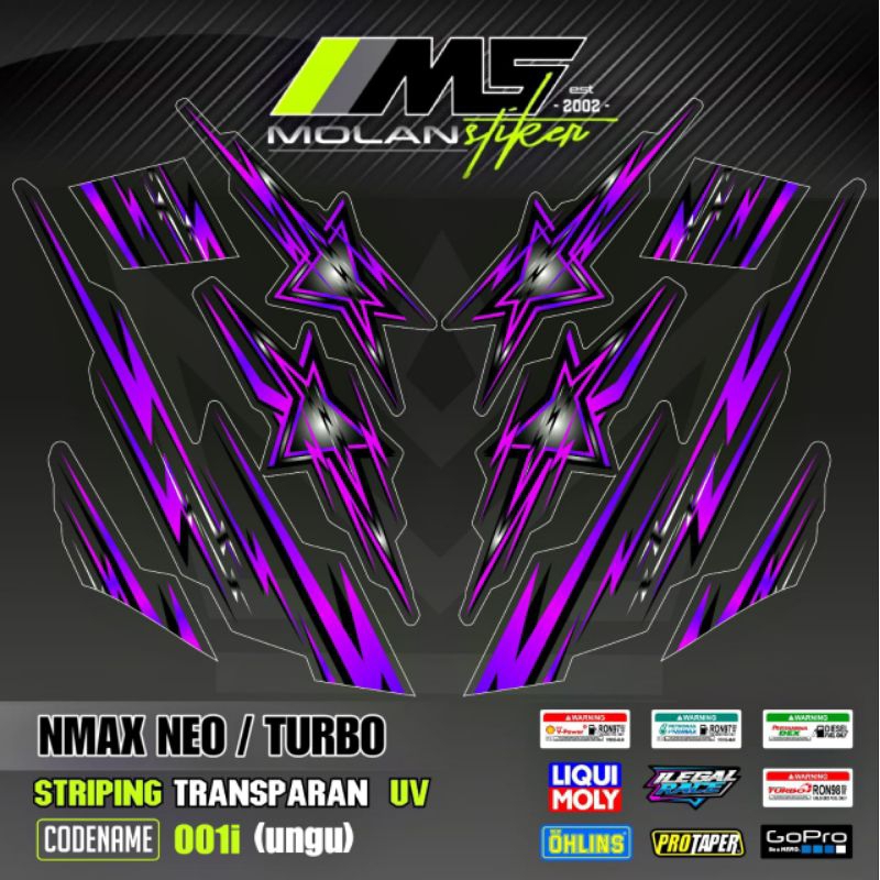 Jual Decal Sticker Striping Variasi Transparan Uv Nmax Neo Nmax Turbo ...
