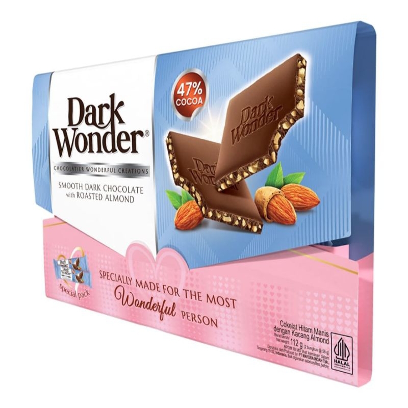 Jual Dark Wonder Edisi Valentine Smooth Cokelat Hitam Almond Panggang ...