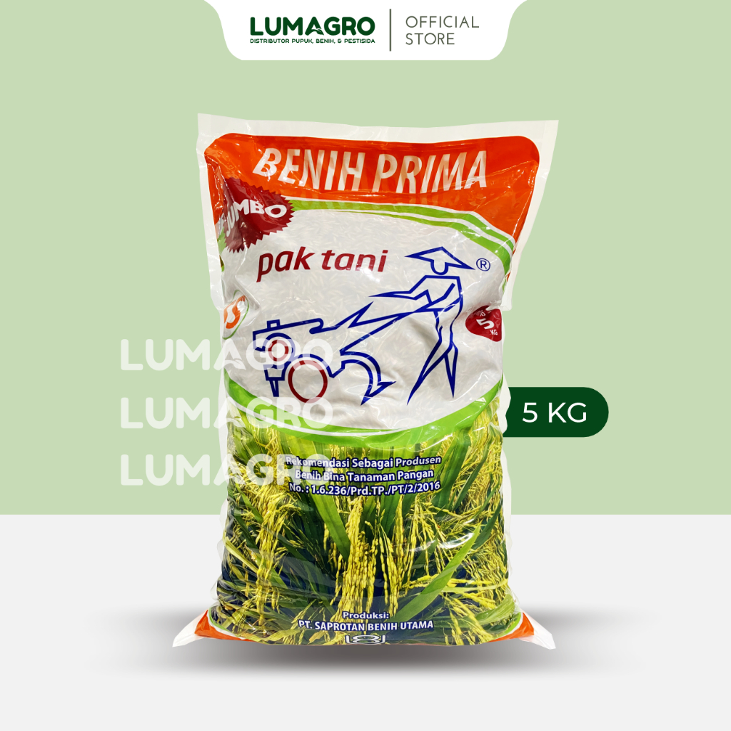 Jual Benih Padi Saprotan Utama 5kg Pak Tani Bibit Pari Jumbo Unggul Bebagai Varian 5 KILOGRAM ...