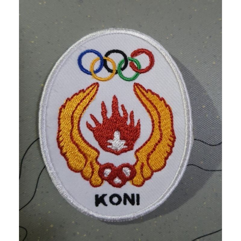 Jual Bordir Logo KONI ukuran +- 6 cm x 8,5 cm (lonjong) | Shopee Indonesia