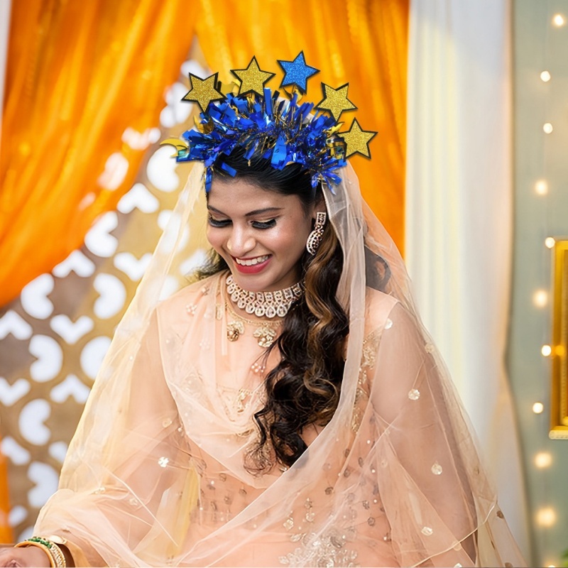 Jual Bando Warna-Warni Bintang Dan Bulan Bando Ketupat Hias Ramadhan ...