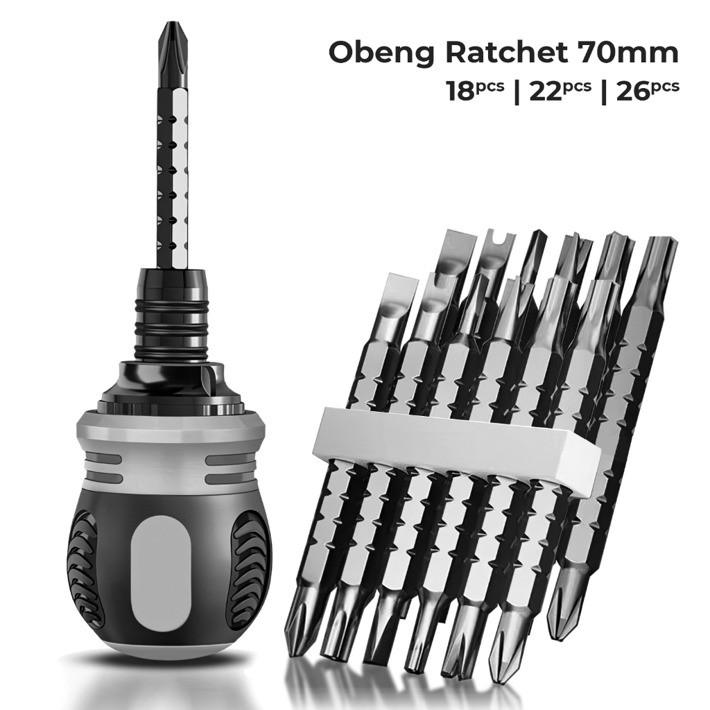 Jual Allefix Obeng Cebol Mini Bolak-Balik Rachet Multifungsi ...