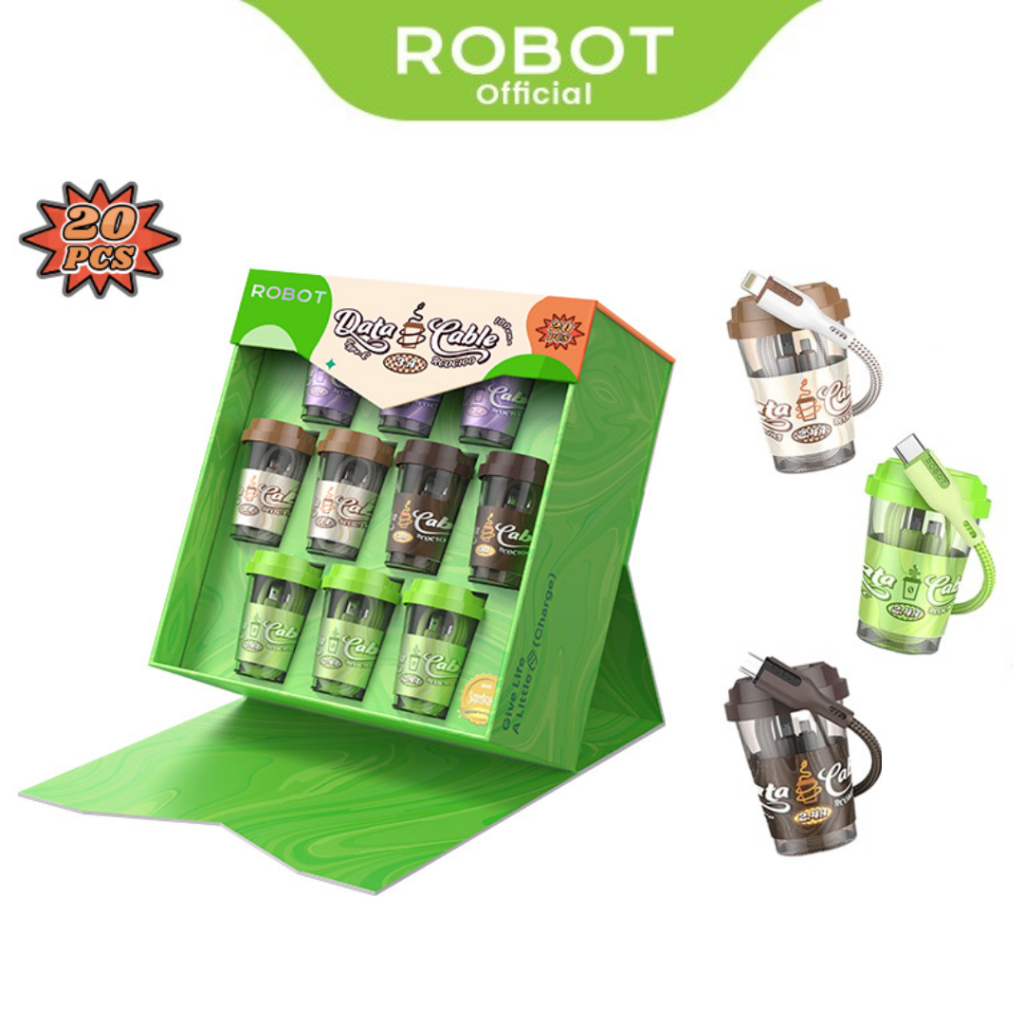 Jual ROBOT RCOM100/RCOC100/RCOL100 Kabel Data Micro Type C Lightning ...