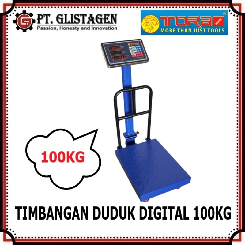 Jual Timbangan Duduk Digital 100Kg Digital Platform Scale Rail Pengukur ...