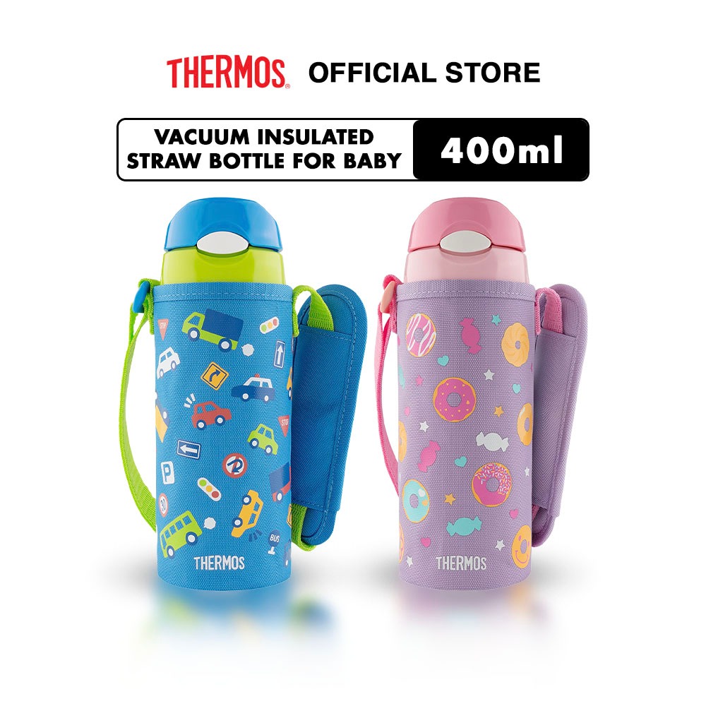 Jual Thermos Vacuum Insulated Straw Bottle for Baby 400ml | Shopee Indonesia