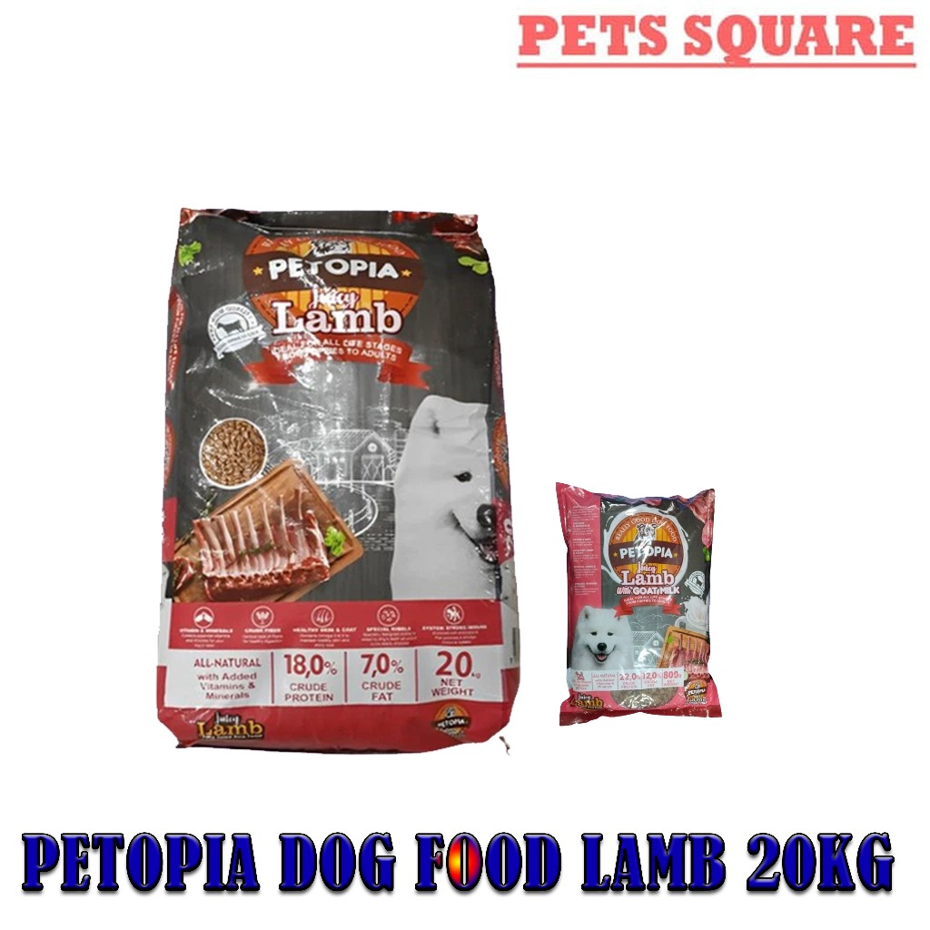 Jual Makanan Anjing PETOPIA LAMB Dry 20kg - Dog Food Kering Untuk Puppy ...