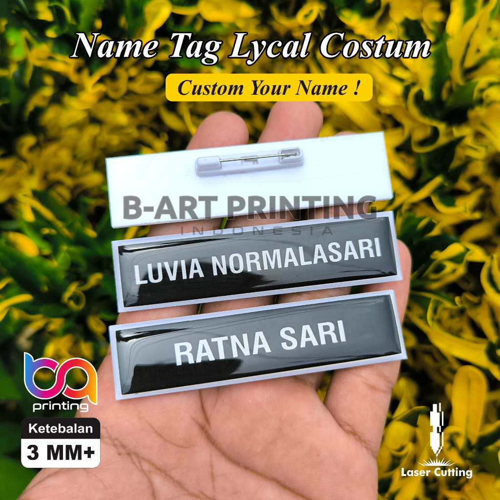 Jual Nama Dada Name tag Nyoya Polisi TNI PNS Abdi Negara Papan nama TNI ...