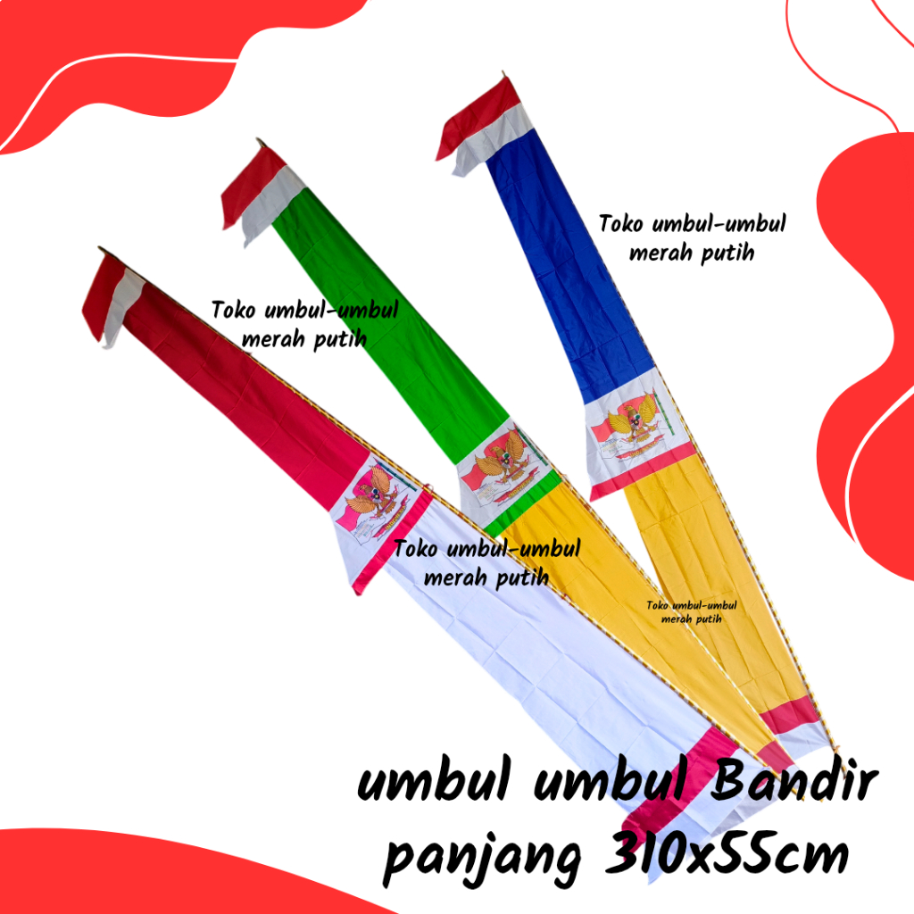 Jual Bendera Bandir umbul Umbul Jumbo umbul umbul warna Warni Umbul umbul Termurah | Shopee ...