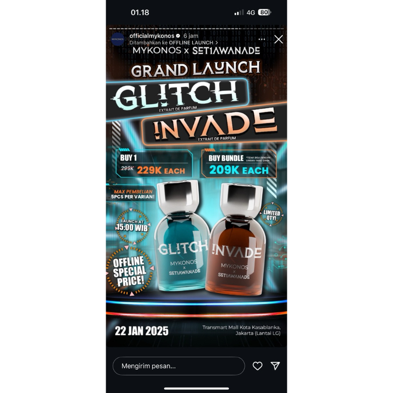 Jual mykonos jastip glitch & invade chat dulu yaa | Shopee Indonesia