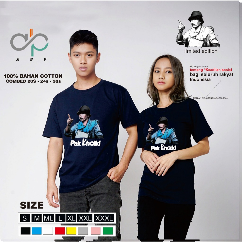 Jual Kaos Unisex ABP [LIMITED EDITION] "Pak Kholid" T-Shirt Distro Premium 100% Cotton Combed ...