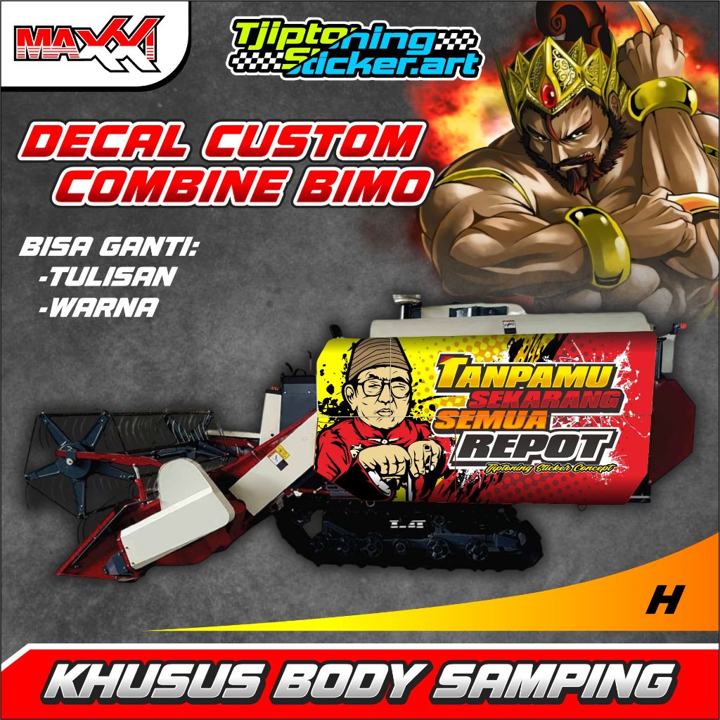 Jual stiker custom maxxi combine bimo - decal custom maxxi bimo ...