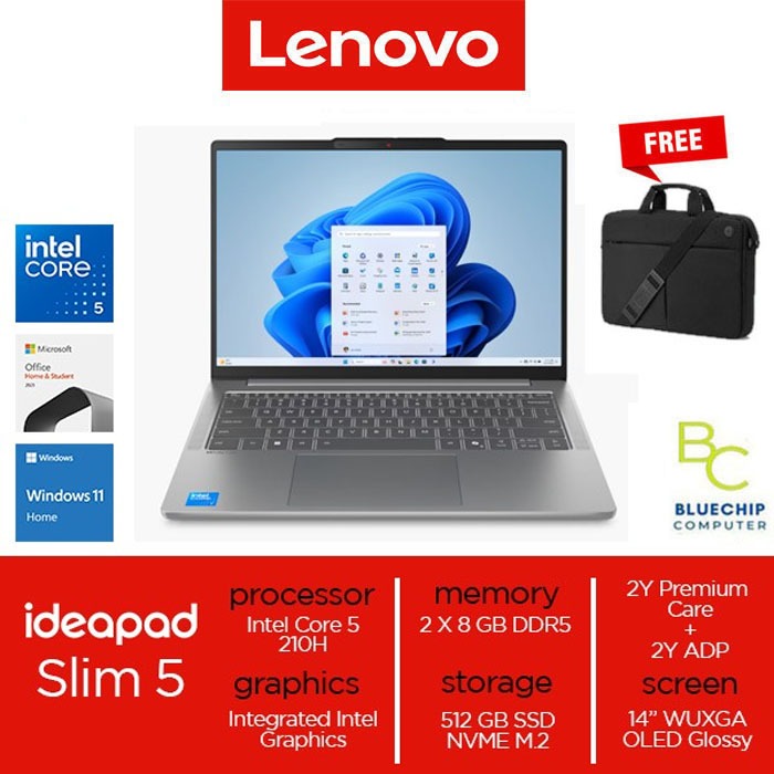 Jual Lenovo IdeaPad Slim 5 14IRH10R Core 5 210H 16GB 512GB W11 OHS ...