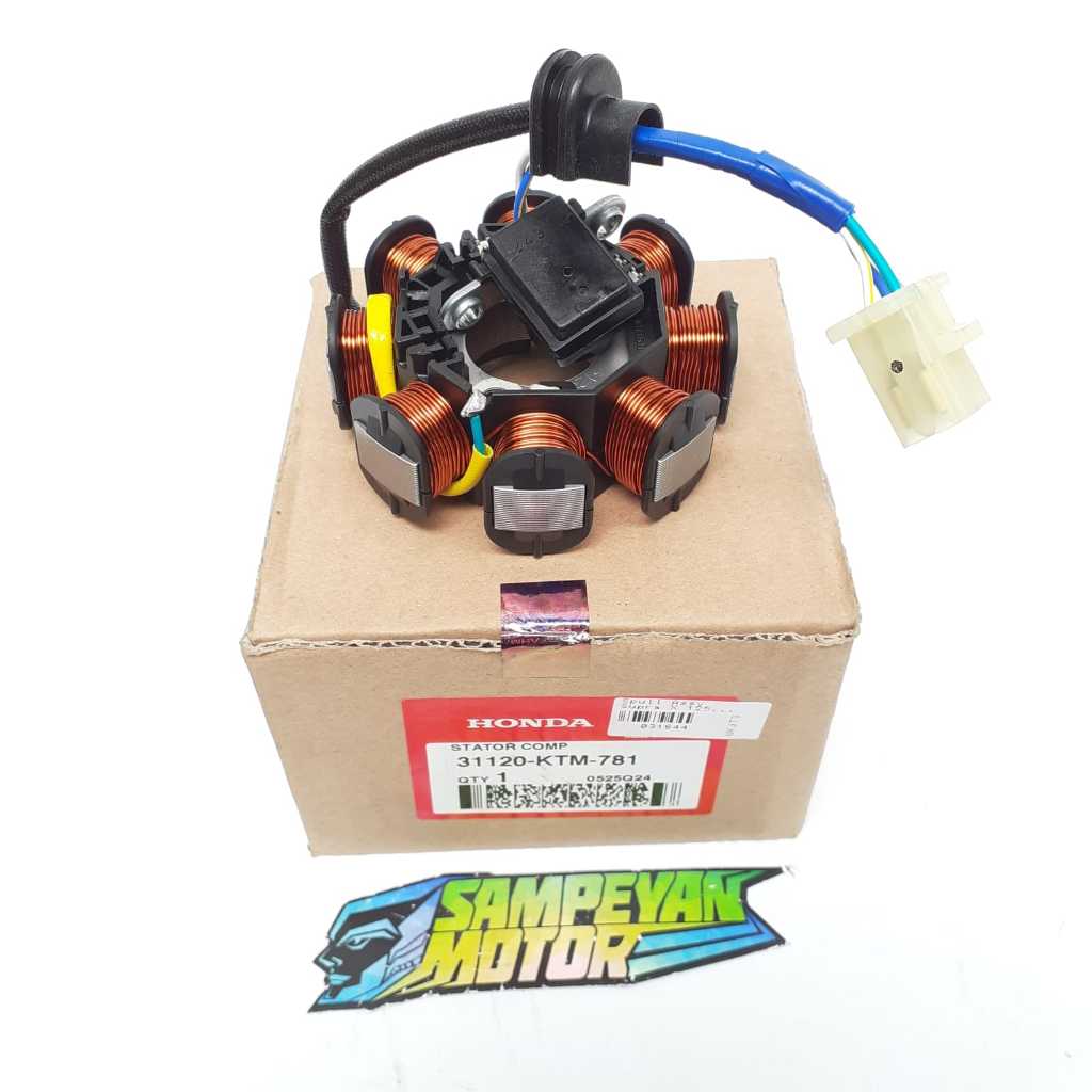 Jual Pengapian Spul Spull Stator Jalan Assy Honda Supra X 125 Karbu Orisinil AHM Kode Ori 31120 ...