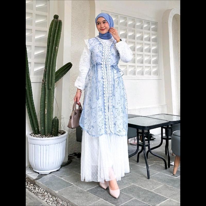 Jual Yuka Setelan Baju Lebaran Kondangan Wanita Inner Outer Brokat ...