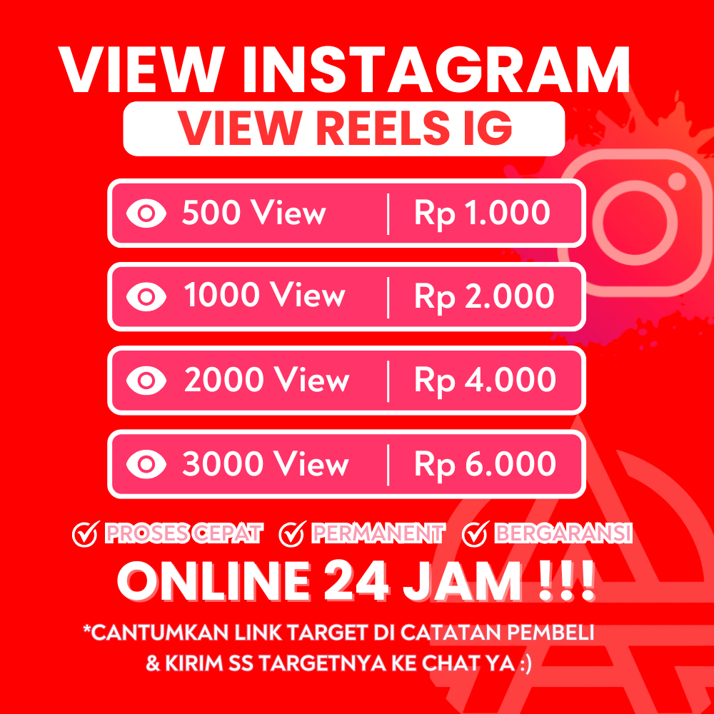 Jual VIEW INSTAGRAM REELS VIDEO Murah CEPAT BERGARANSI - Online 24 Jam | Shopee Indonesia