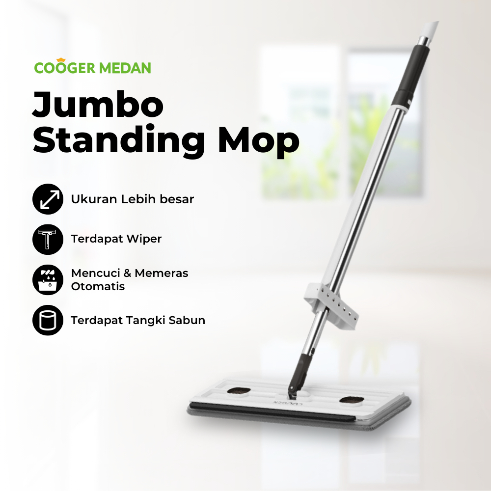 Jual COOGER MEDAN Alat Pel Lantai Besar Dengan Tempat Sabun dan Wiper 3 ...