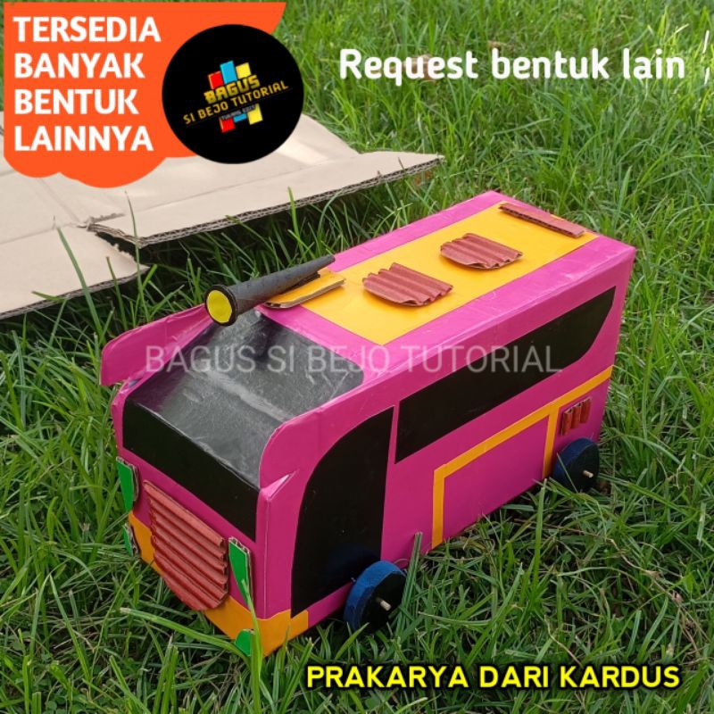 Jual MOBIL MOBILAN BIS BUSWAY DARI KARDUS SEBAGAI MINIATUR TUGAS ...