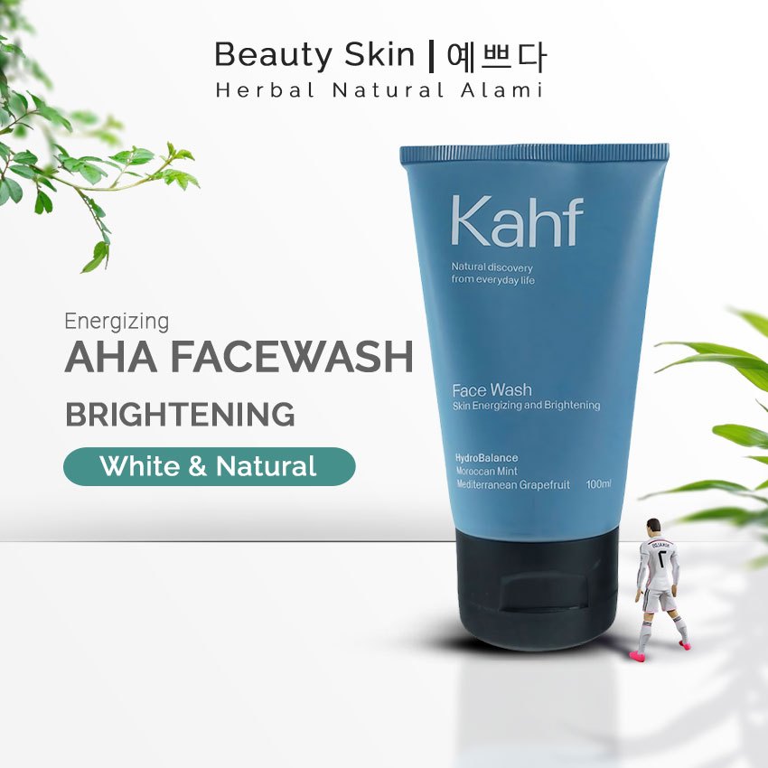 Jual Kahf Face Wash Energizing and Brightening For Men 100ml | Shopee ...