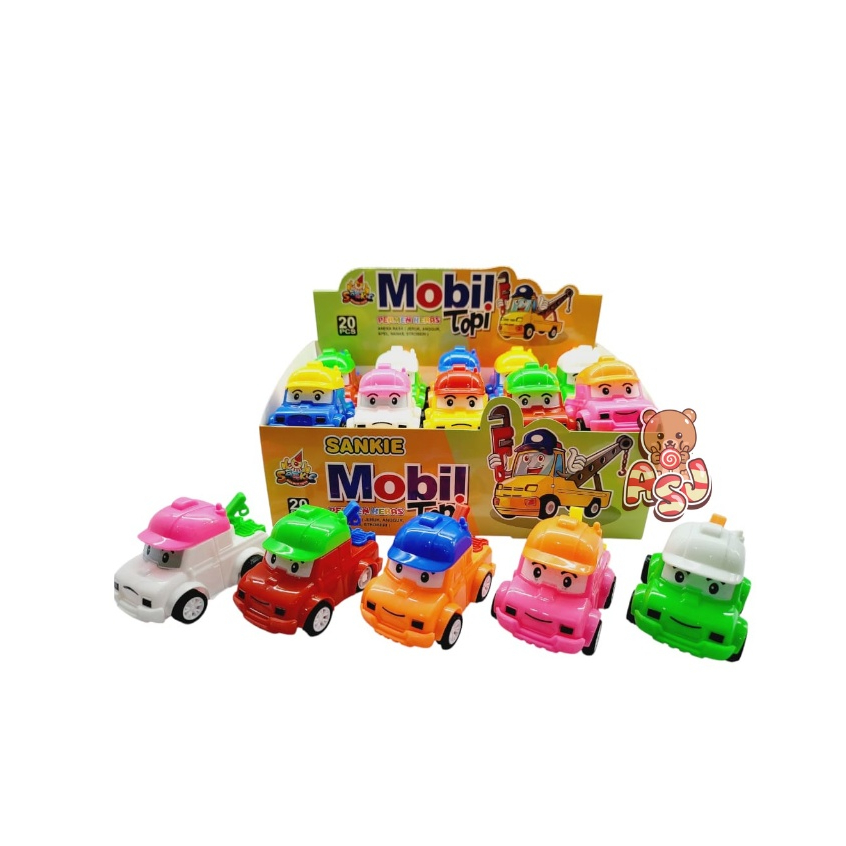 Jual SANKIE PERMEN TOPI MOBIL TOWING ISI 20 | Shopee Indonesia