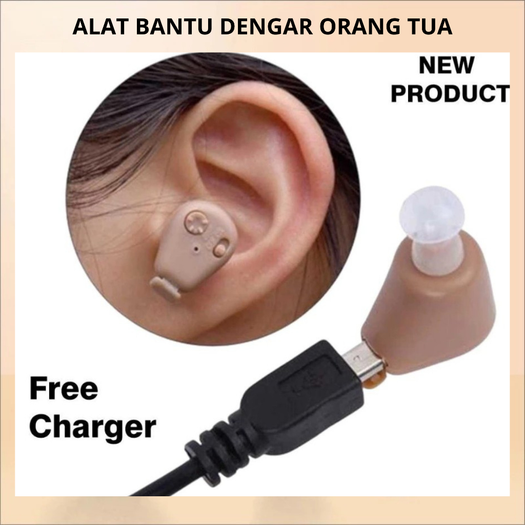 Jual Alat Bantu Dengar Rechargeable Alat Bantu Dengar Charger Telinga Orang Tua | Shopee Indonesia