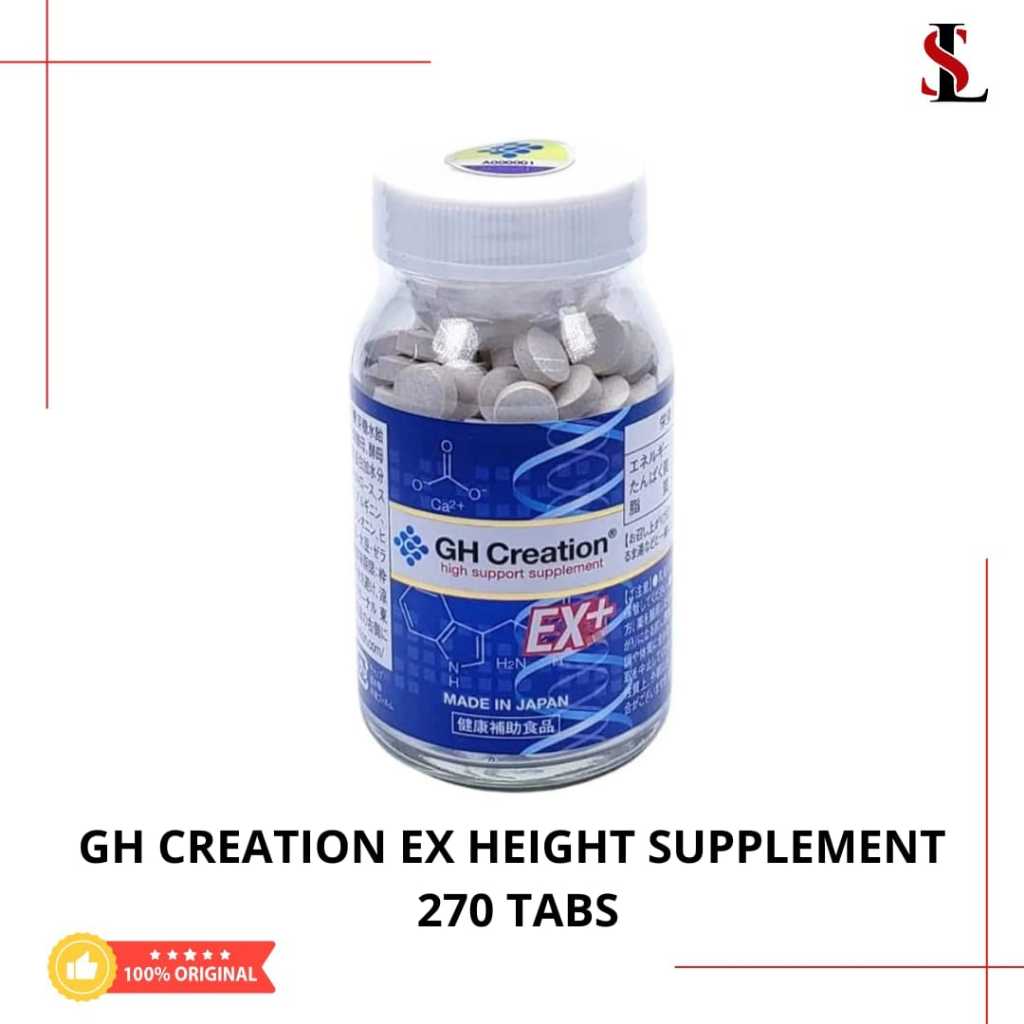 Jual GH Creation EX Height Supplement Bones 270 Tablets original Japan ...