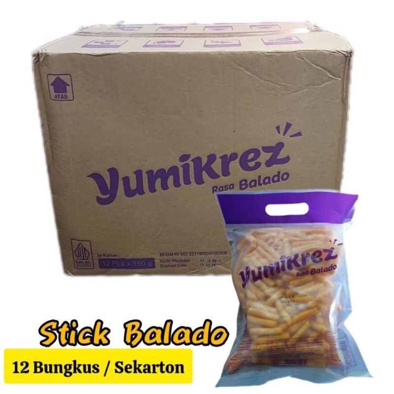 Jual YUMIKREZ STIK BALADO 1 DUS ISI 12 BUNGKUS | Shopee Indonesia