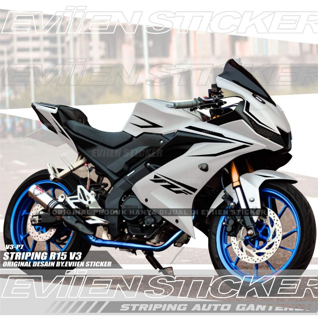Jual STRIPING R15 V3 STIKER MOTOR YAMAHA R15 V3 CUTTING STICKER BAHAN ...