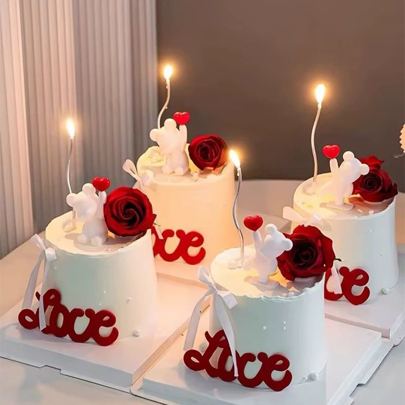 Jual TOPPER KUE BEAR BERUANG BONEKA TEDDY BEAR LOVE PAJANGAN BEAR KUE ...