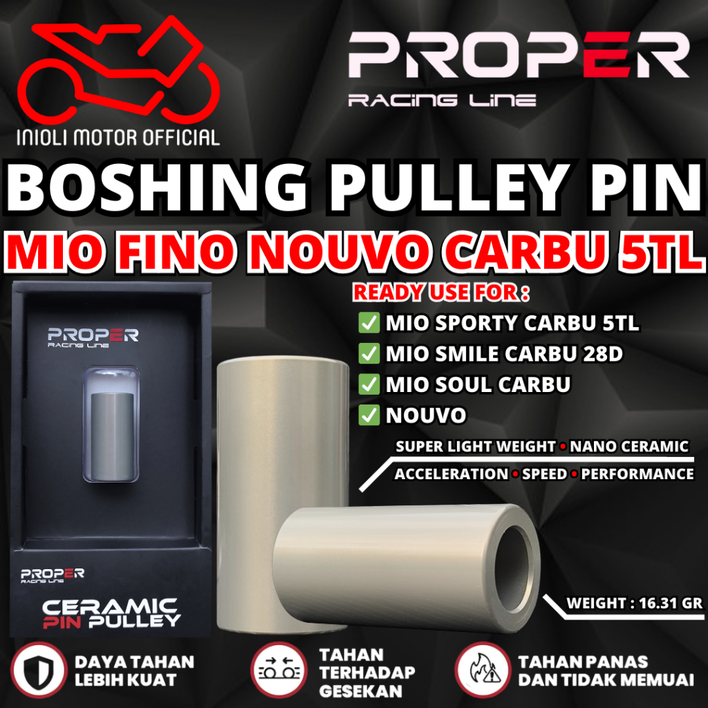 Jual BOSHING PULLEY PIN CVT PROPER MIO SPORTY SMILE MIO SOUL NOUVO ...