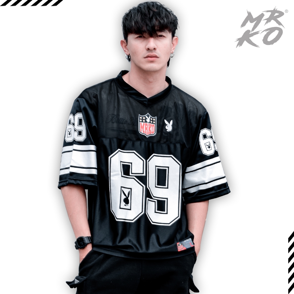Jual MRKO - Boxy Oversize Jersey Rugby Angka 69 Unisex - Bahan Paragon ...