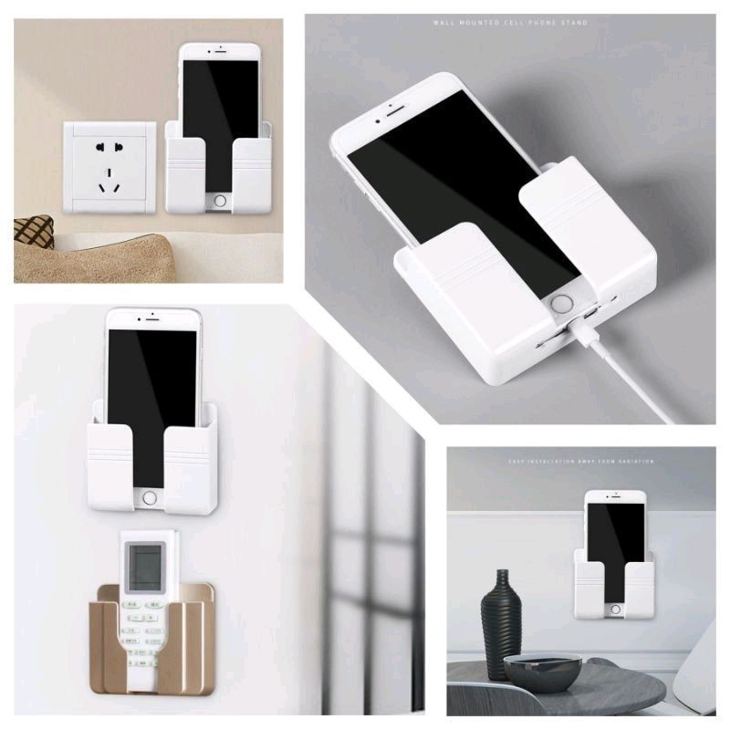 Jual Holder Tempel Dingding Rak Charger Standing HP/Tempat Remote AC ...
