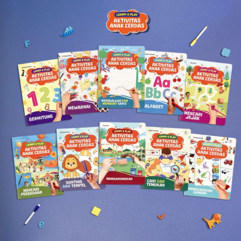 Jual [ZIYADBOOKS] Paket buku Learn & Play - Aktivitas Anak Cerdas (10 ...