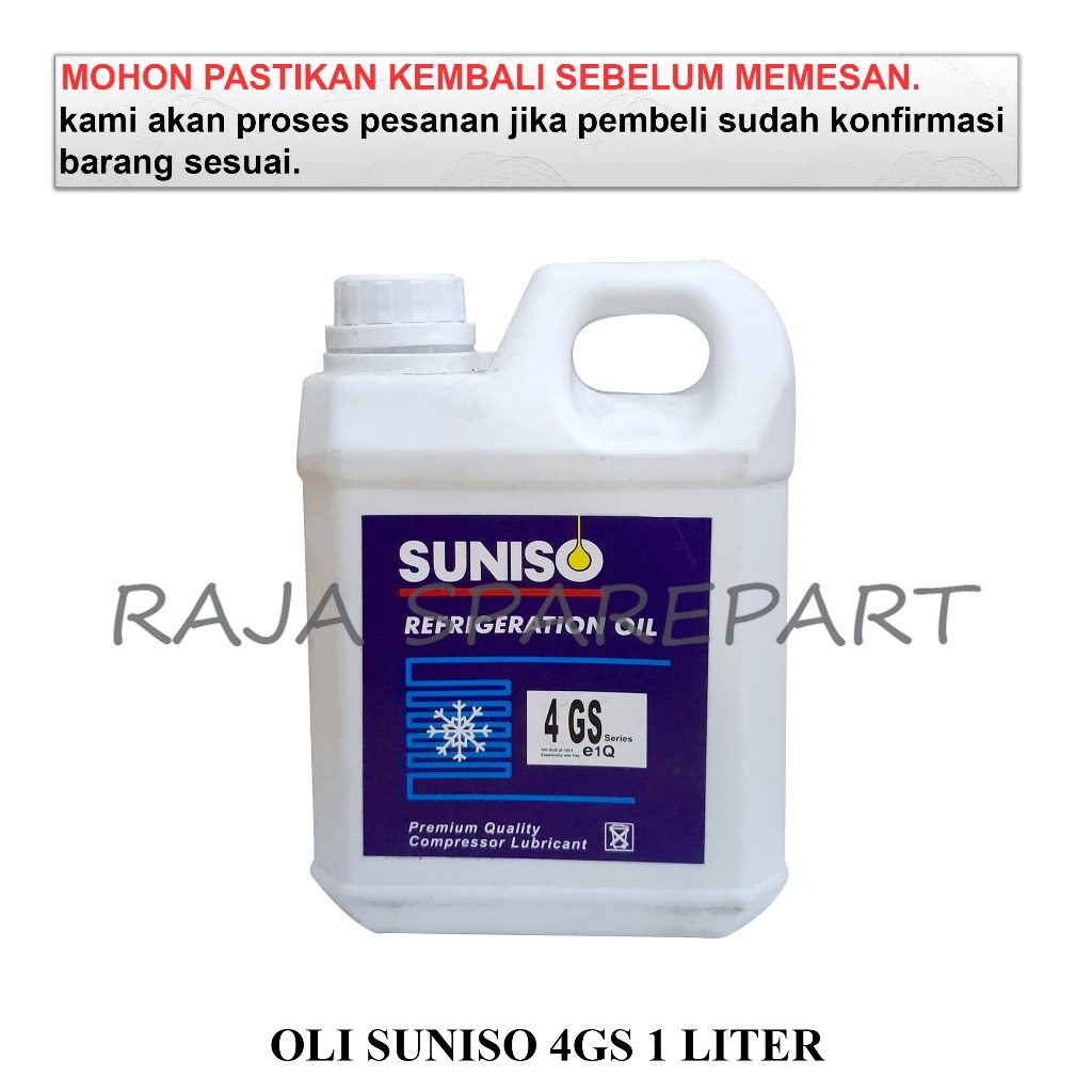 Jual O4GS1 OLI KOMPRESOR/OLI SUNISO 4GS 1LT (PENGIRIMAN HANYA PULAU ...