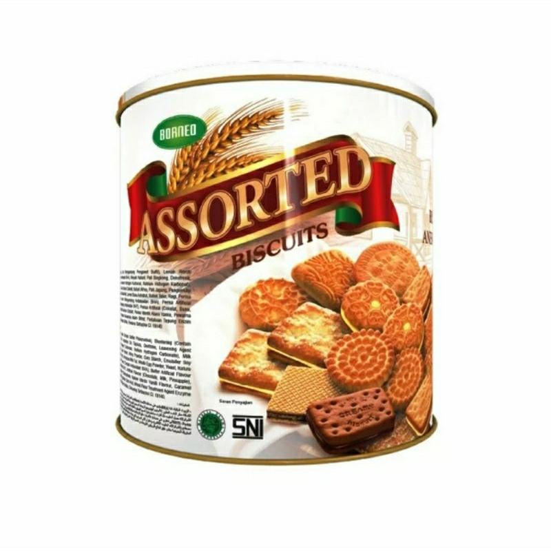 Jual UBM BORNEO ASSORTED BISCUITS BULAT 350 GRAM- UBM Borneo/ Borneo ...